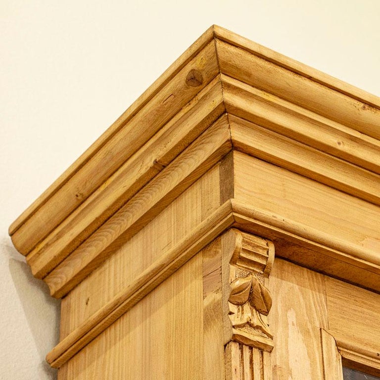 Large Pine Reproduction Bookcase Display Cabinet Wall Unit at 1stDibs ...