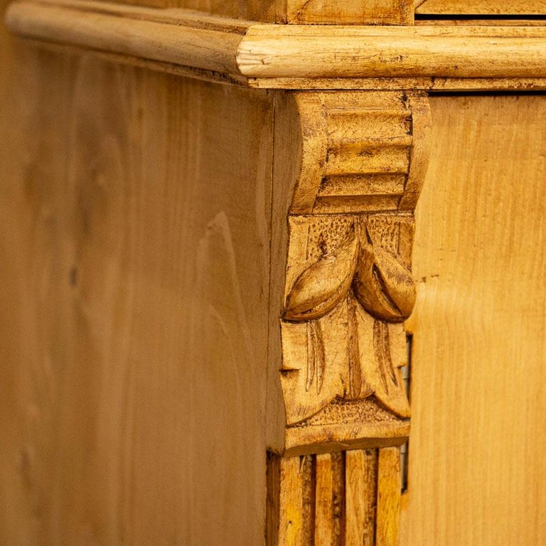 Large Pine Reproduction Bookcase Display Cabinet Wall Unit at 1stDibs ...