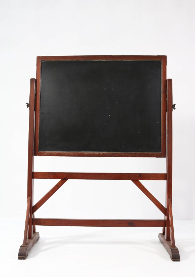 Large Pitch Pine Art Nouveau Blackboard Chalkboard, 1900s at 1stDibs ...