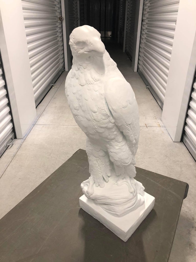 Large Classical Plaster Eagle Sculpture, 1945 at 1stDibs