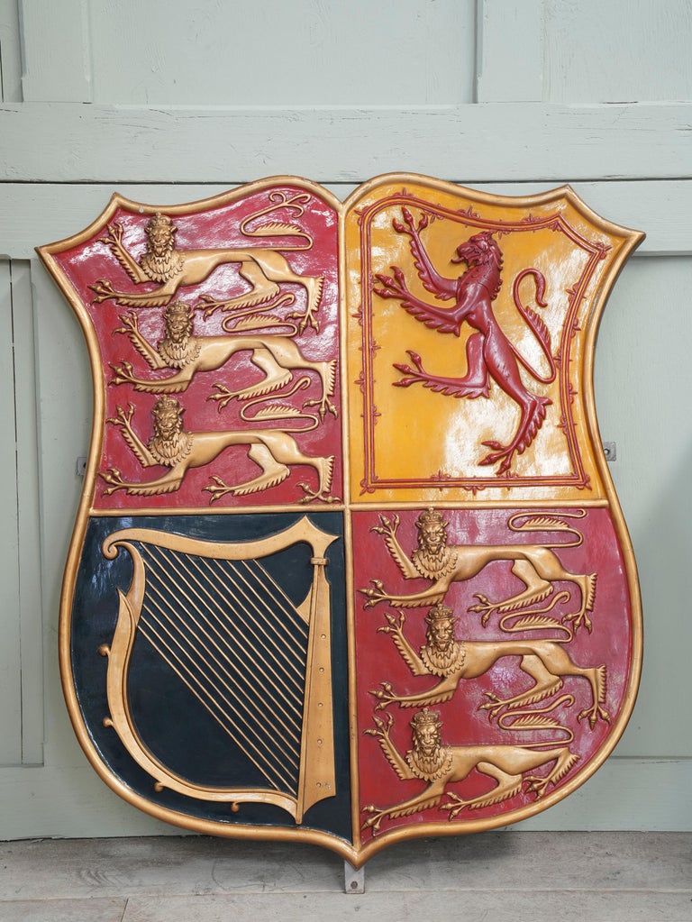 Large Plaster Coat of Arms at 1stDibs