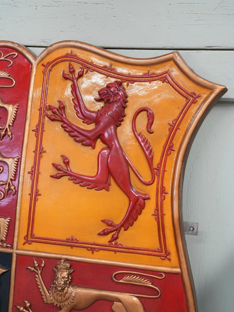 Large Plaster Coat of Arms at 1stDibs