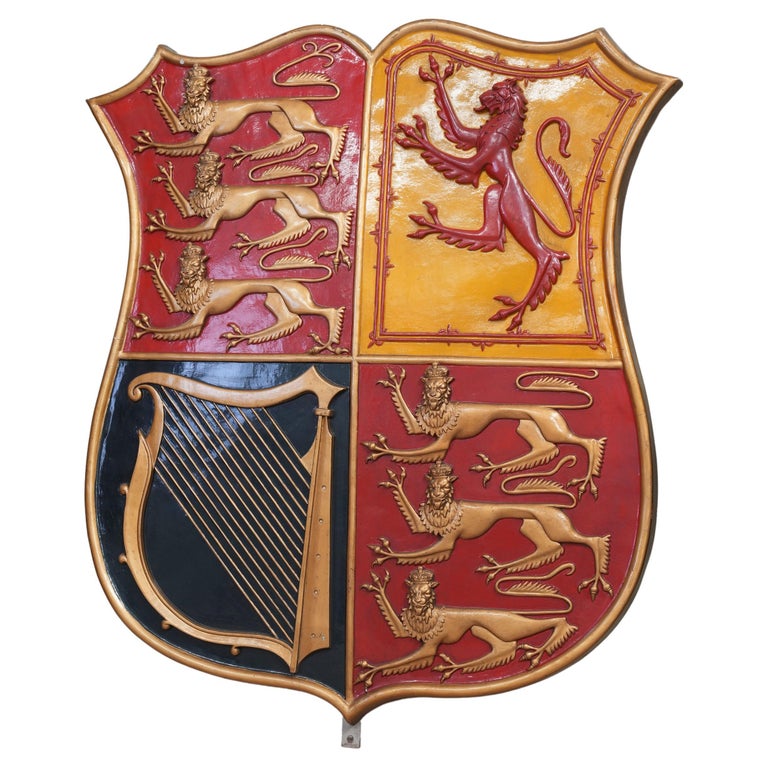 Large Plaster Coat of Arms at 1stDibs