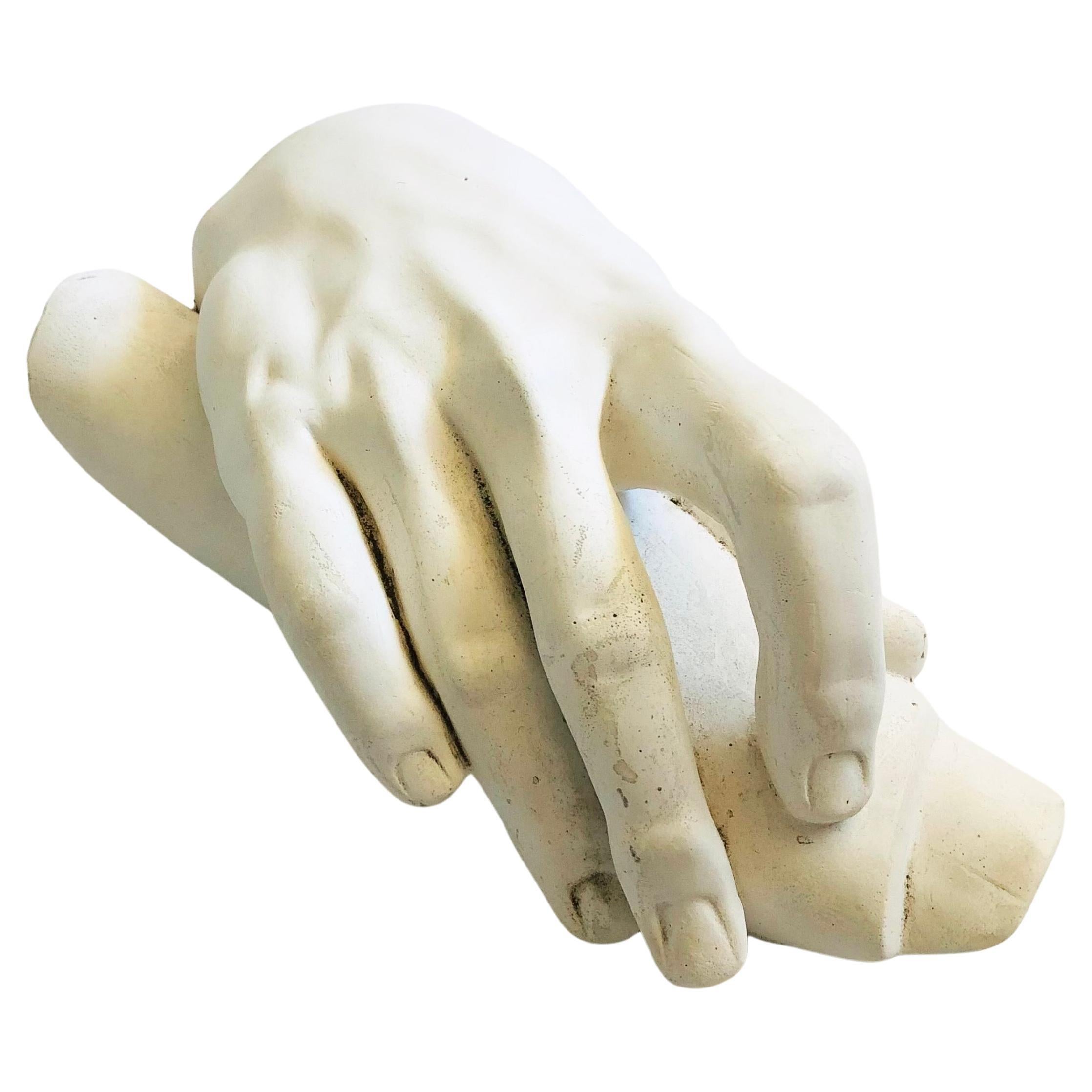 White Large Plaster Hand Sculpture, France, Contemporary For Sale at ...