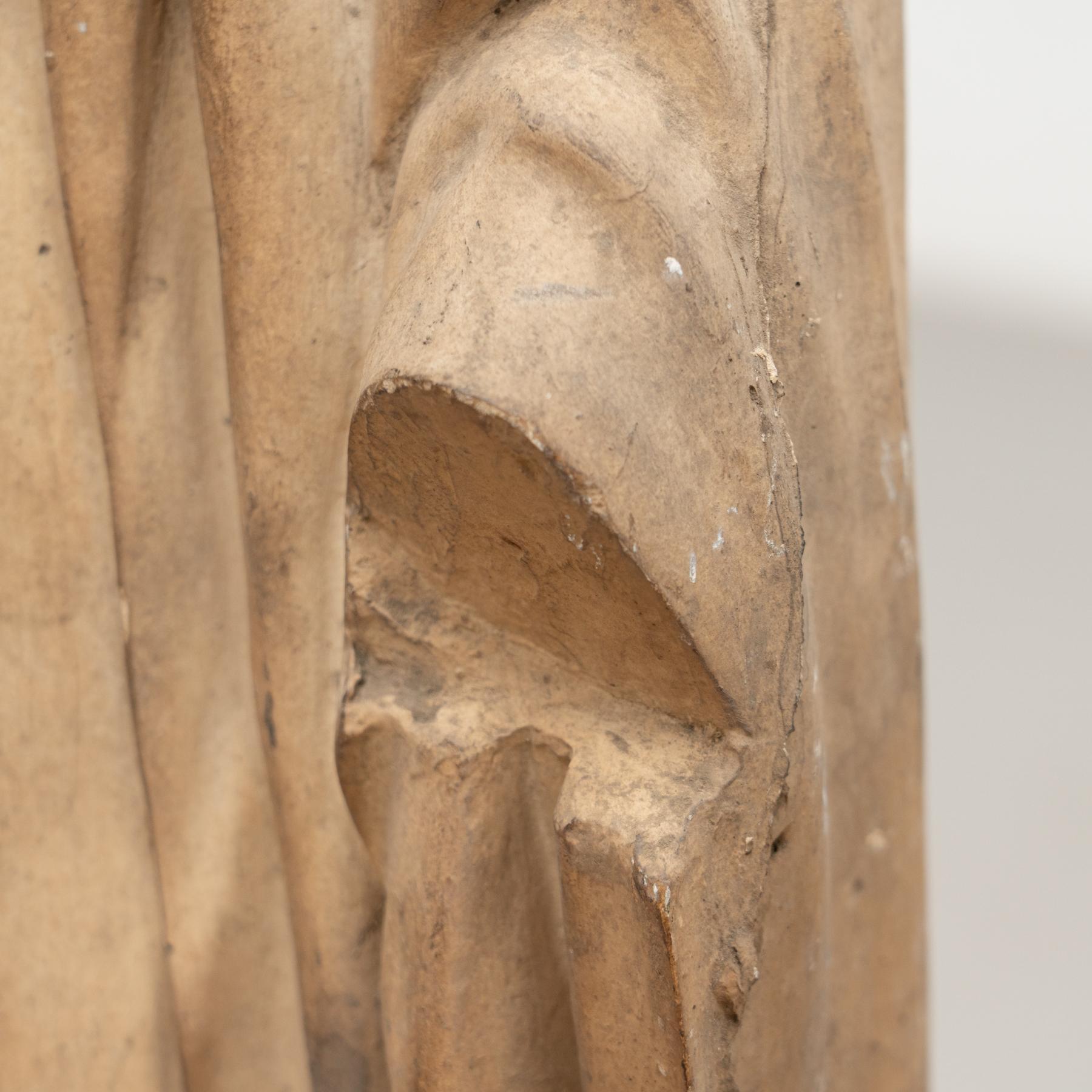Large Plaster Virgin Traditional Figure, circa 1950 For Sale at 1stDibs