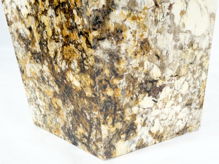 Large Polished Marble Stone Hexagon Shape 38" Tall Pedestal MINT! For ...