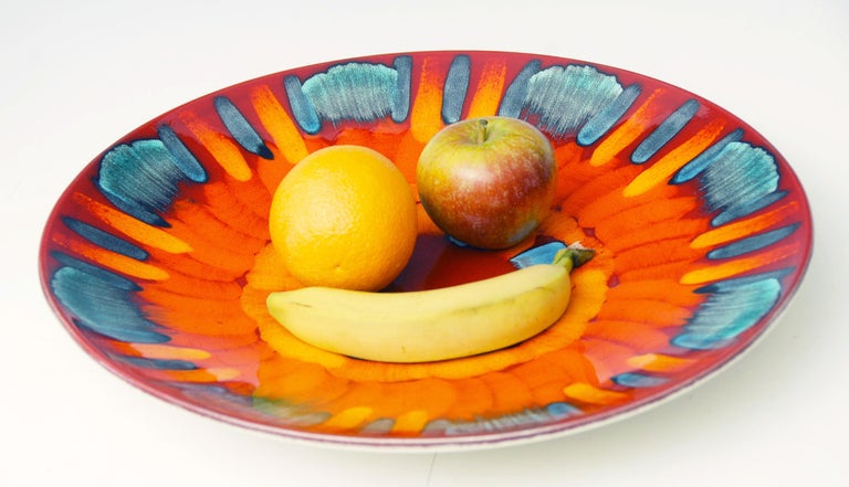 Large Poole Pottery Charger / Bowl For Sale at 1stDibs