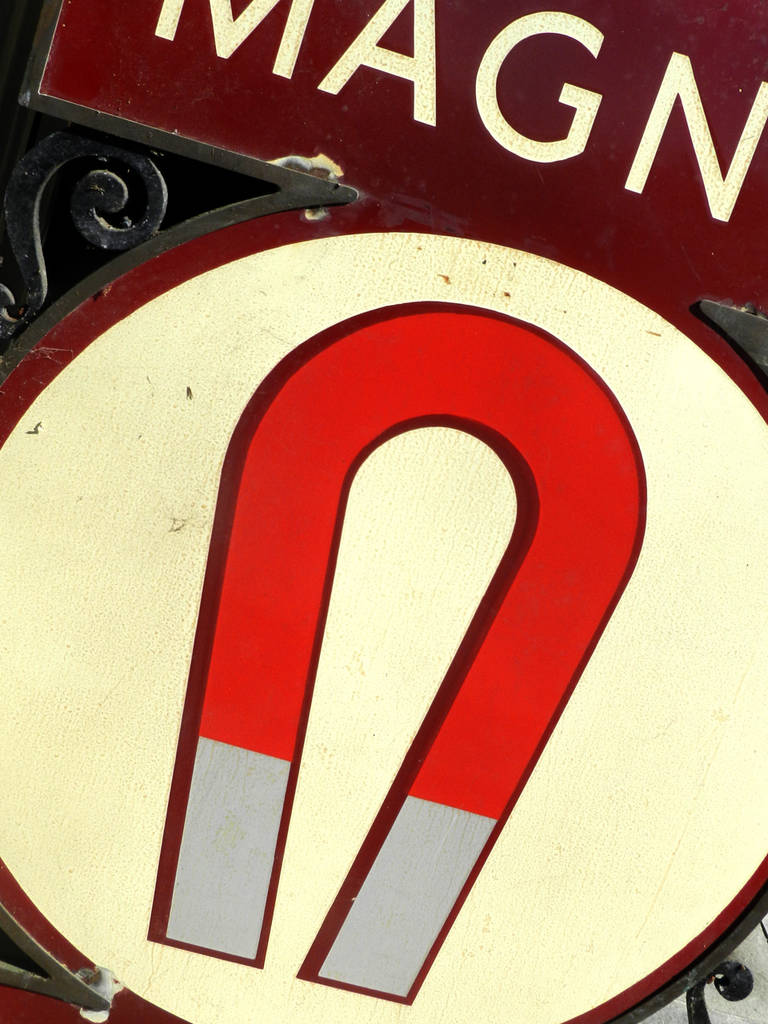 Large Porcelain Double Sided Magnet Ale Pub Sign at 1stDibs