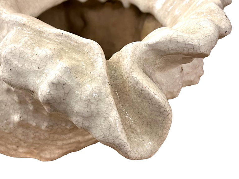 Large Porcelain Shell Cachepot For Sale at 1stDibs