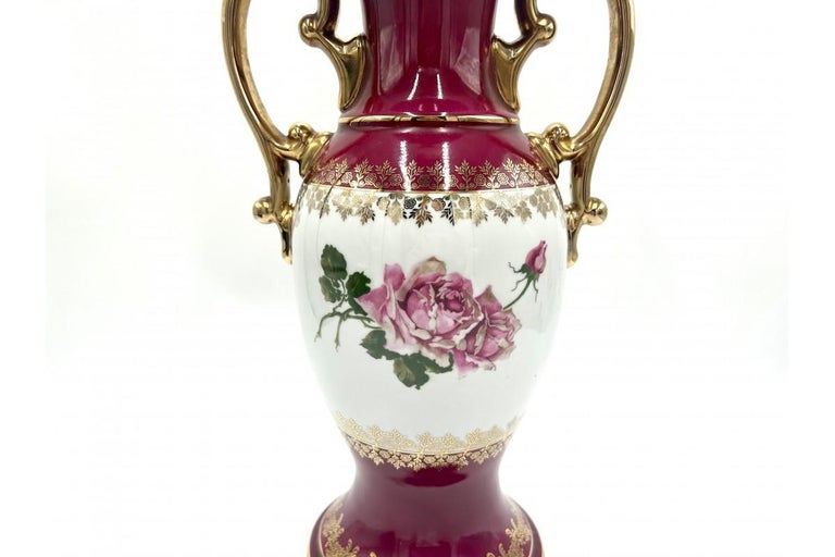 Large Porcelain Vase, Karolina, Poland, 1960s For Sale at 1stDibs