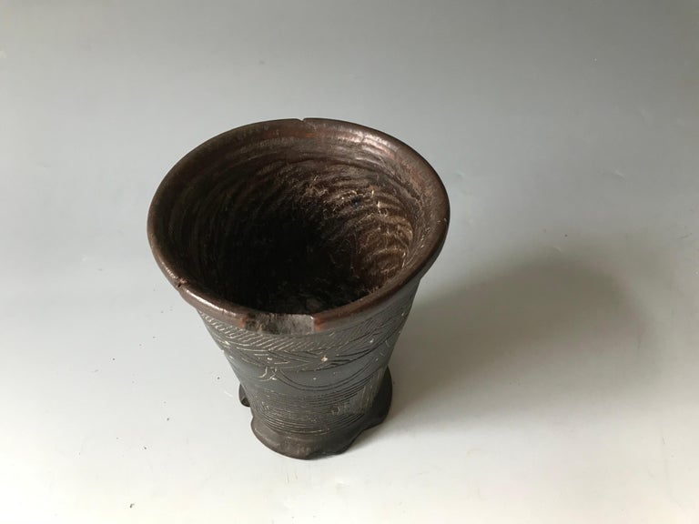 Large Spanish Colonial Post Inca South American Kero Cup Peru For Sale ...