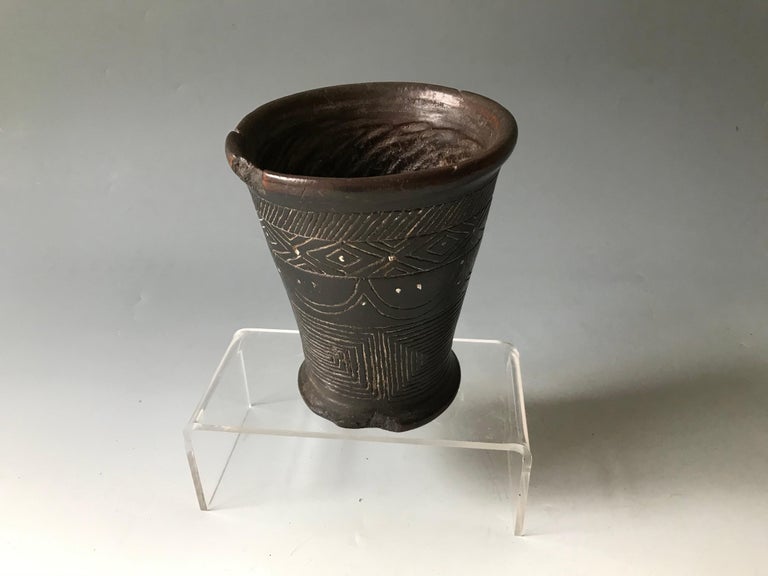 Large Spanish Colonial Post Inca South American Kero Cup Peru For Sale ...