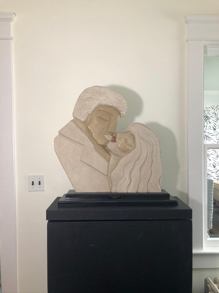 Large Postmodern Stone Sculpture Laura Rand Haleman For Sale at 1stDibs