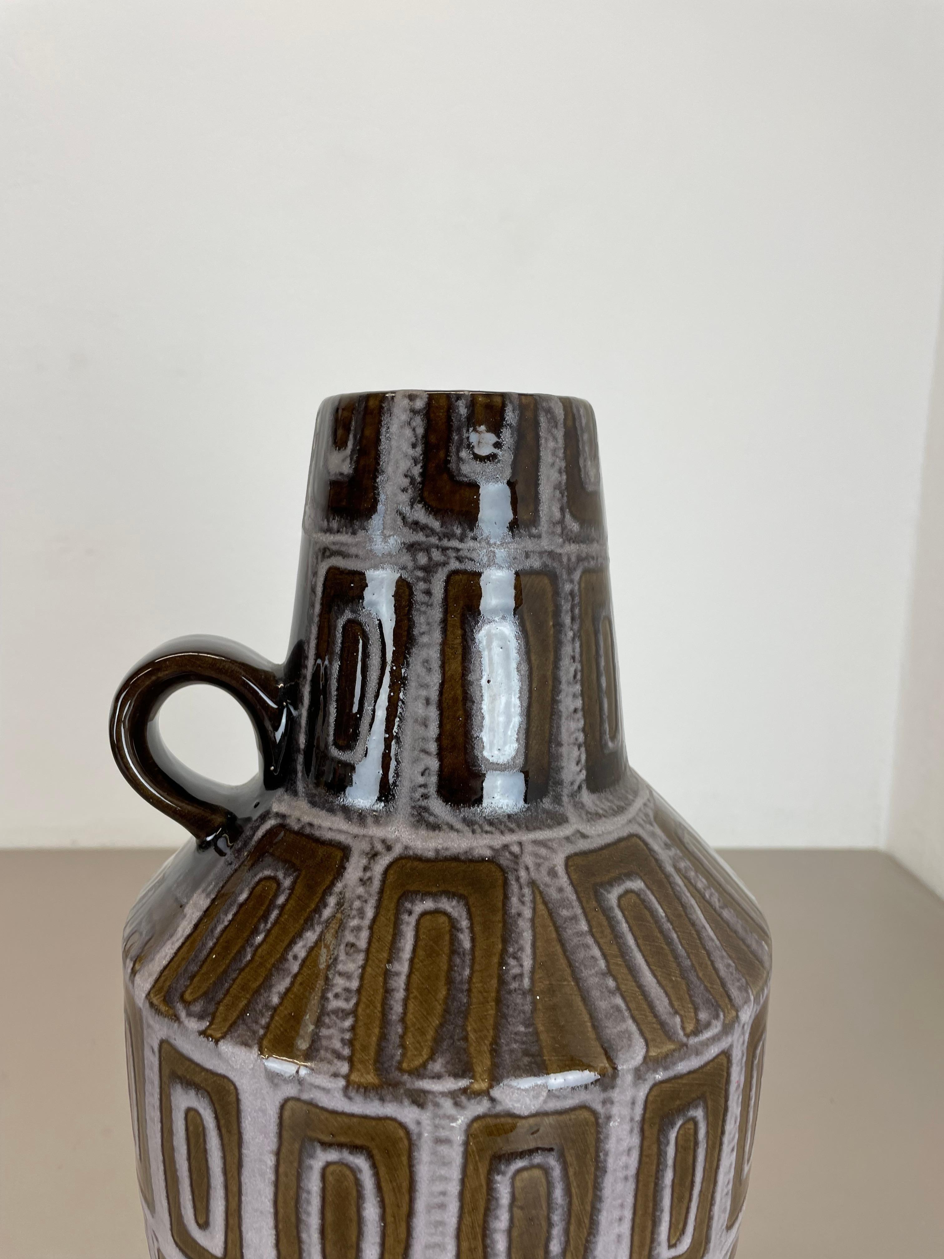 Large Pottery Fat Lava "Abstract" 39cm Floor Vase by Scheurich, WGP ...