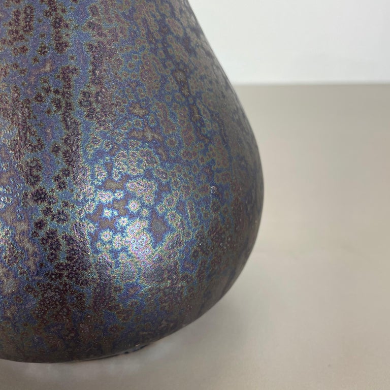 Large Pottery Fat Lava Multi-Color "830" Vase Made by Ruscha, 1970s For ...