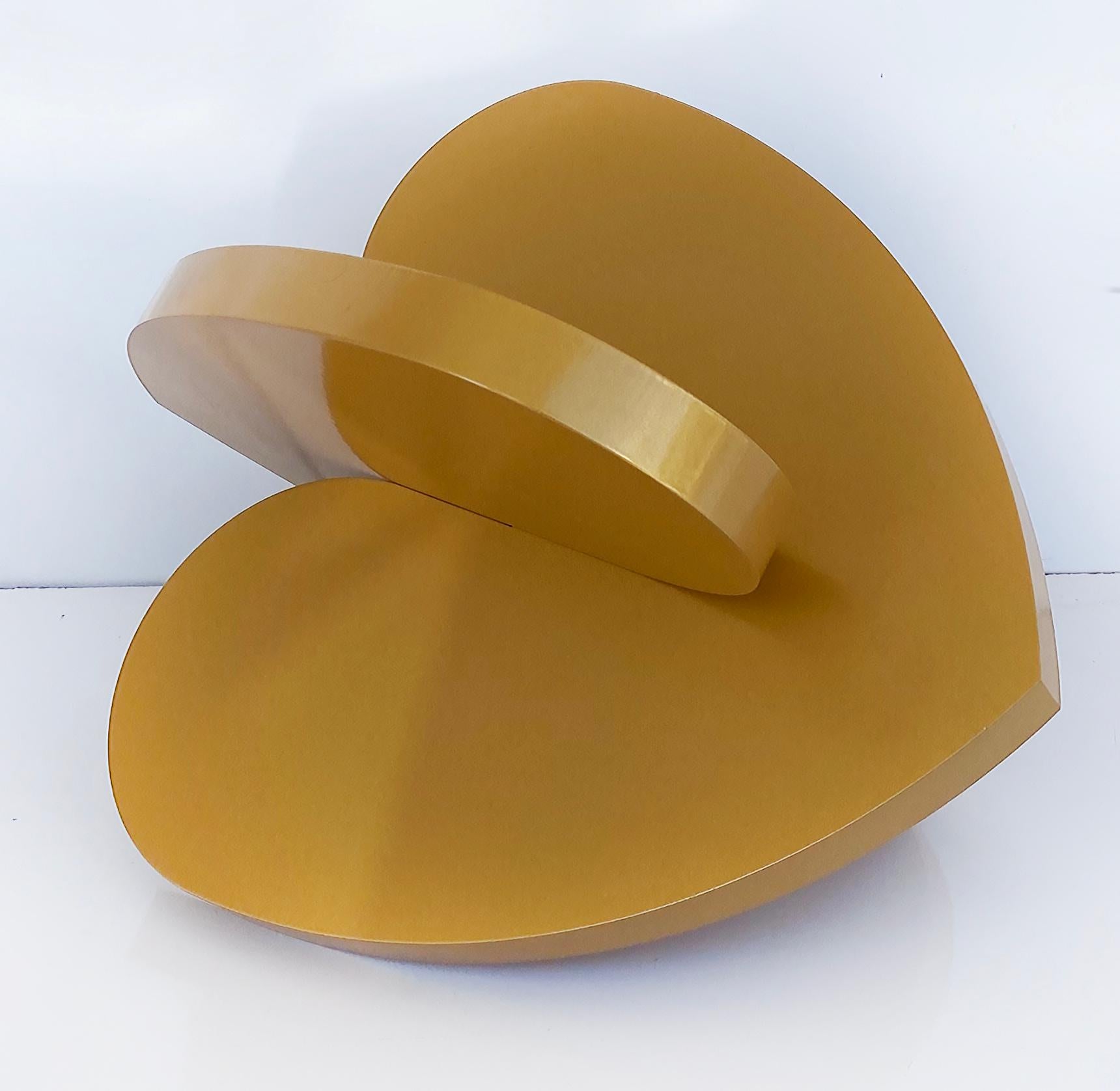 Large Powder Coated Aluminum Interlocking Hearts Sculpture by Michael ...