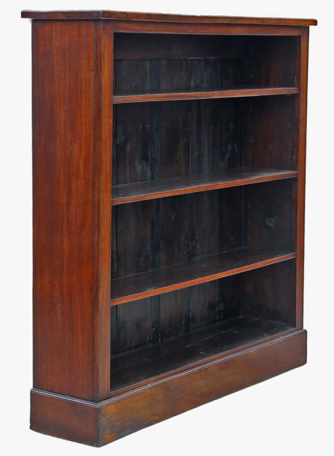 Large Quality Antique Mahogany Adjustable Bookcase - Circa 1900 For ...