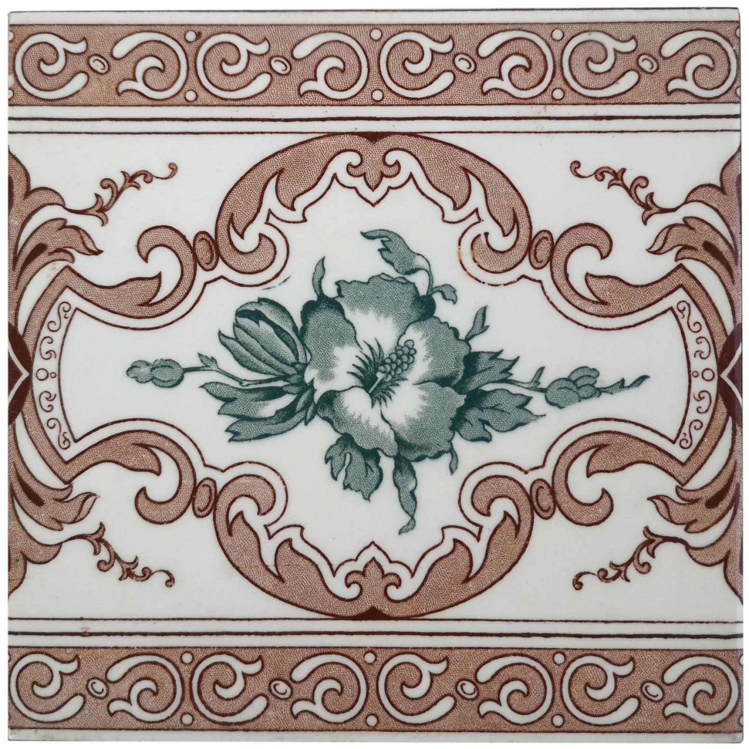 Large Quantity Glazed Antique Tiles For Sale at 1stDibs