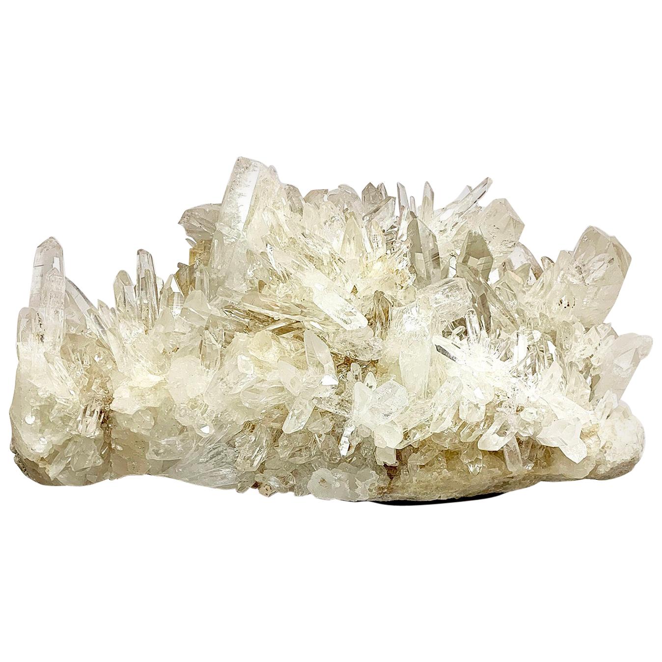 Rare Large Natural Rock Crystal Quartz Cluster For Sale at 1stDibs