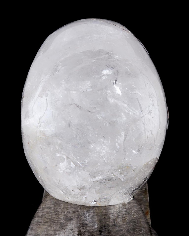 Large Quartz Rock Crystal Skull Sculpture at 1stDibs