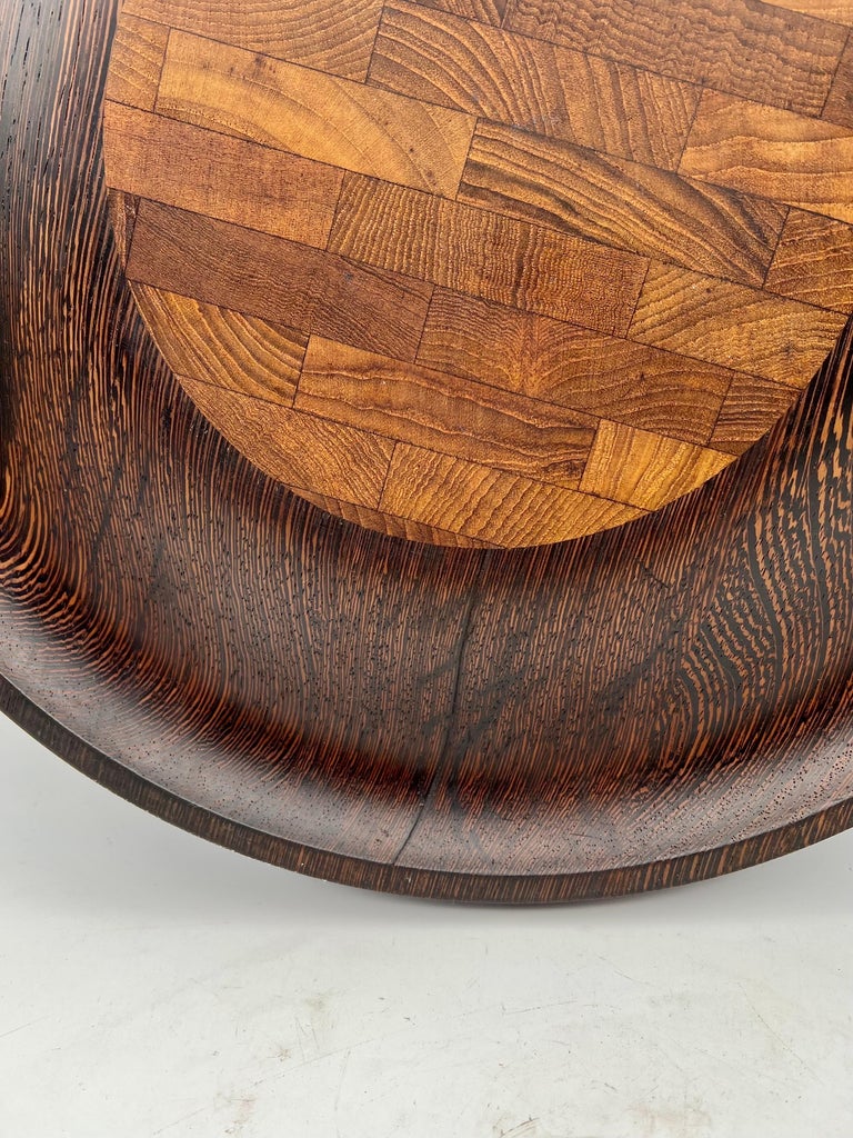 Large Rare Dansk Rare Woods Wenge and Butcher Block Tray by Jens ...