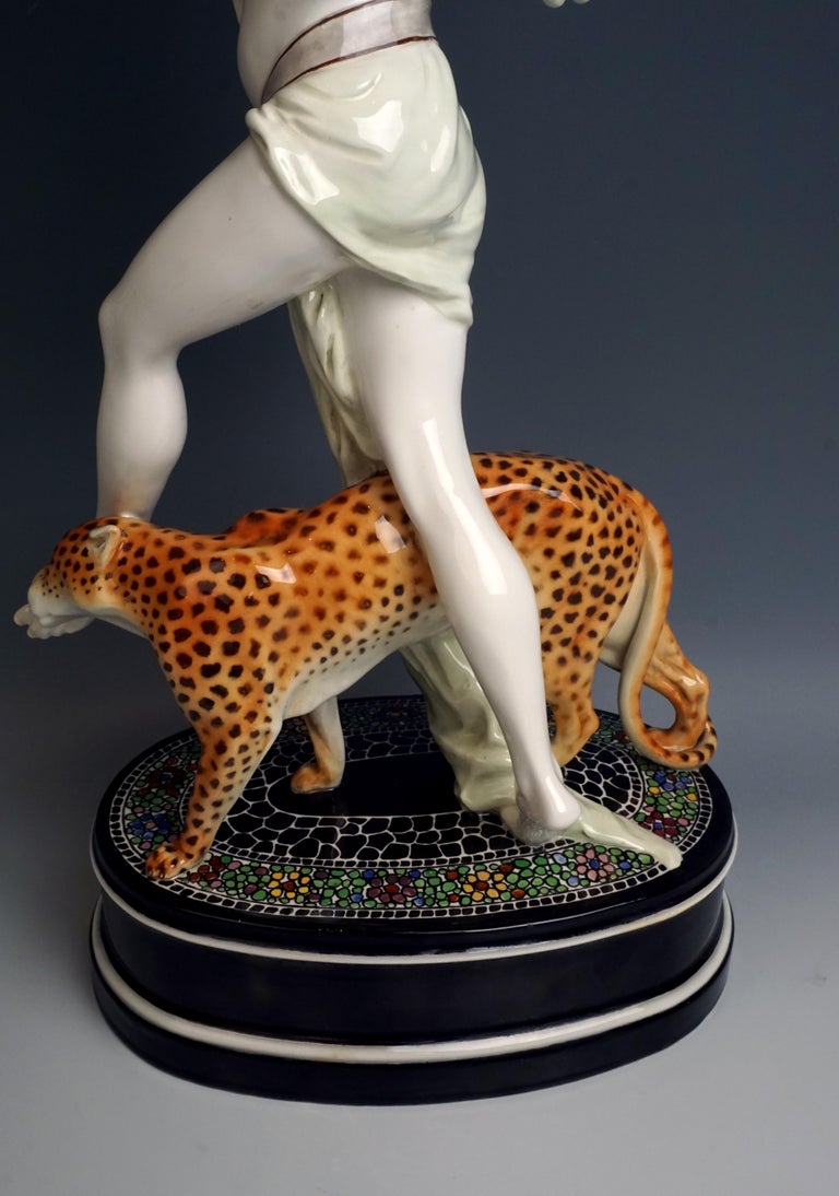 Large Rare Goldscheider Vienna Art Nouveau Figurine 'Bacchante' by ...