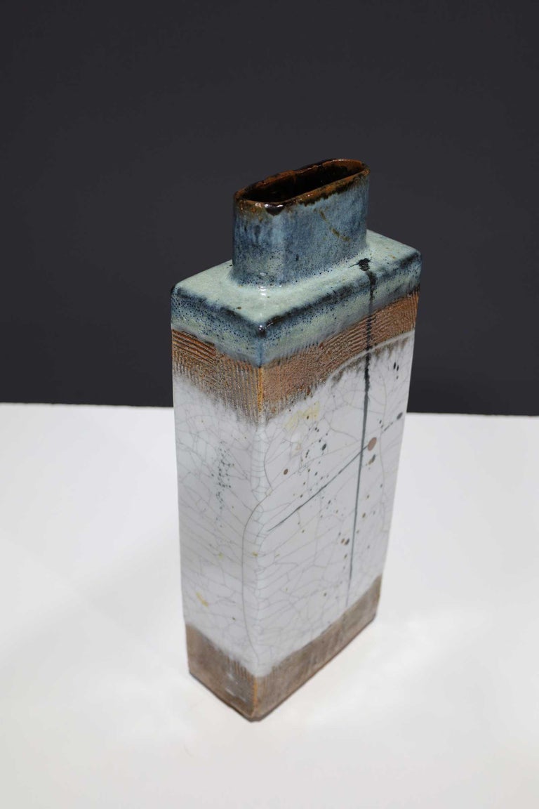 Large Rectangular Ceramic Vase by Albert Green For Sale at 1stDibs