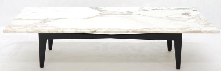 Large Rectangular Floating Marble Top Coffee Table at 1stDibs