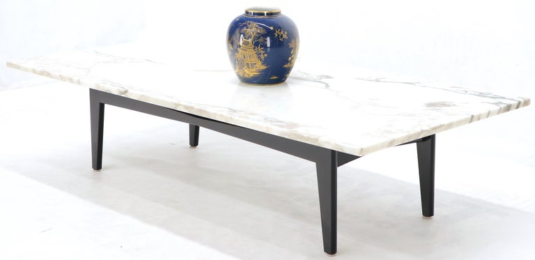 Large Rectangular Floating Marble Top Coffee Table at 1stDibs