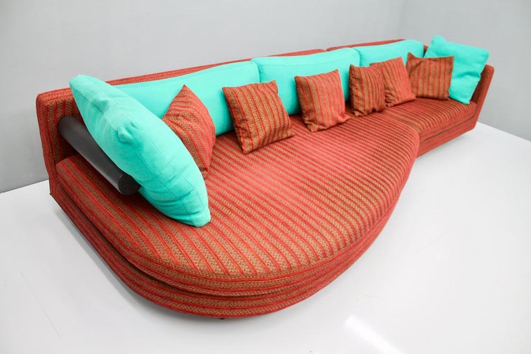 Large Red and Green Sofa 'Sity' by Antonio Citterio B and B Italia ...