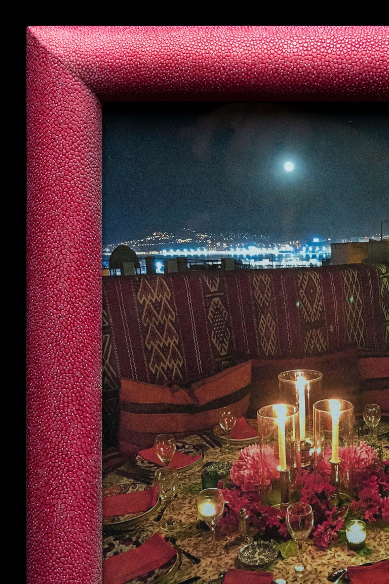 Large Red Shagreen Frame For Sale at 1stDibs