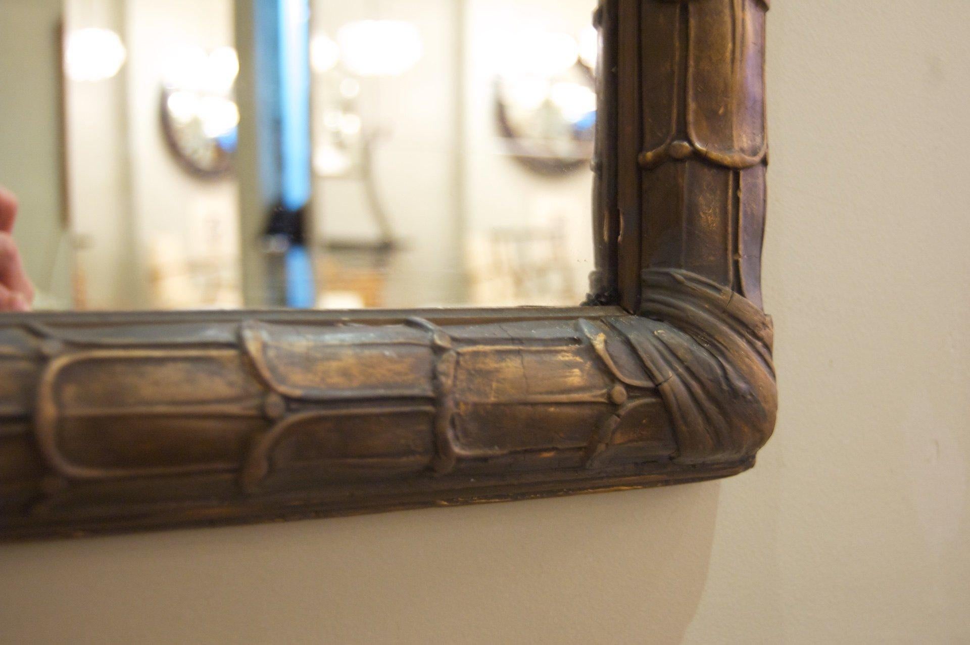 Large Reed and Ribbon Mirror at 1stDibs | reed mirror