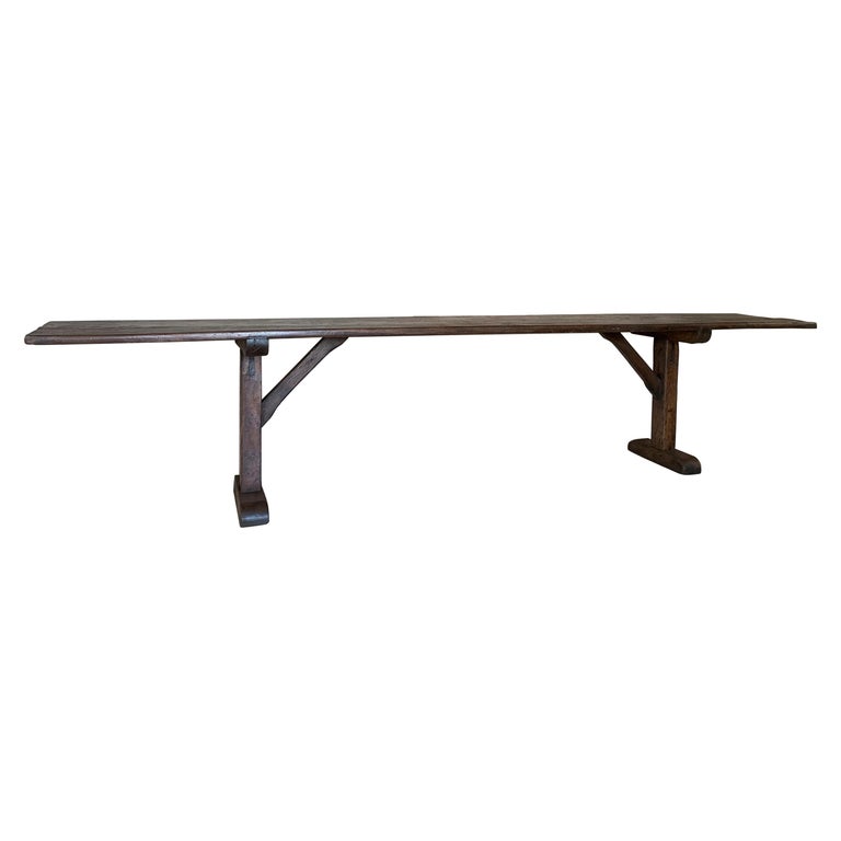 Large Refectory Console Table at 1stDibs