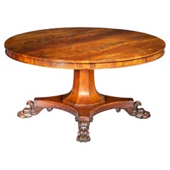 Rare Large circa 1825 South German Biedermeier Walnut Dining or Centre ...