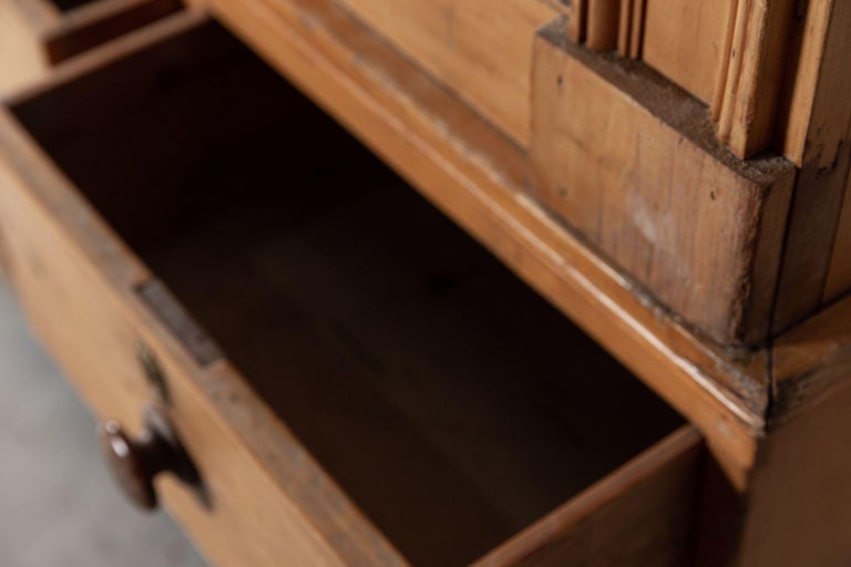 Large Regency English Estate Made Pine Housekeepers Cupboard For Sale ...