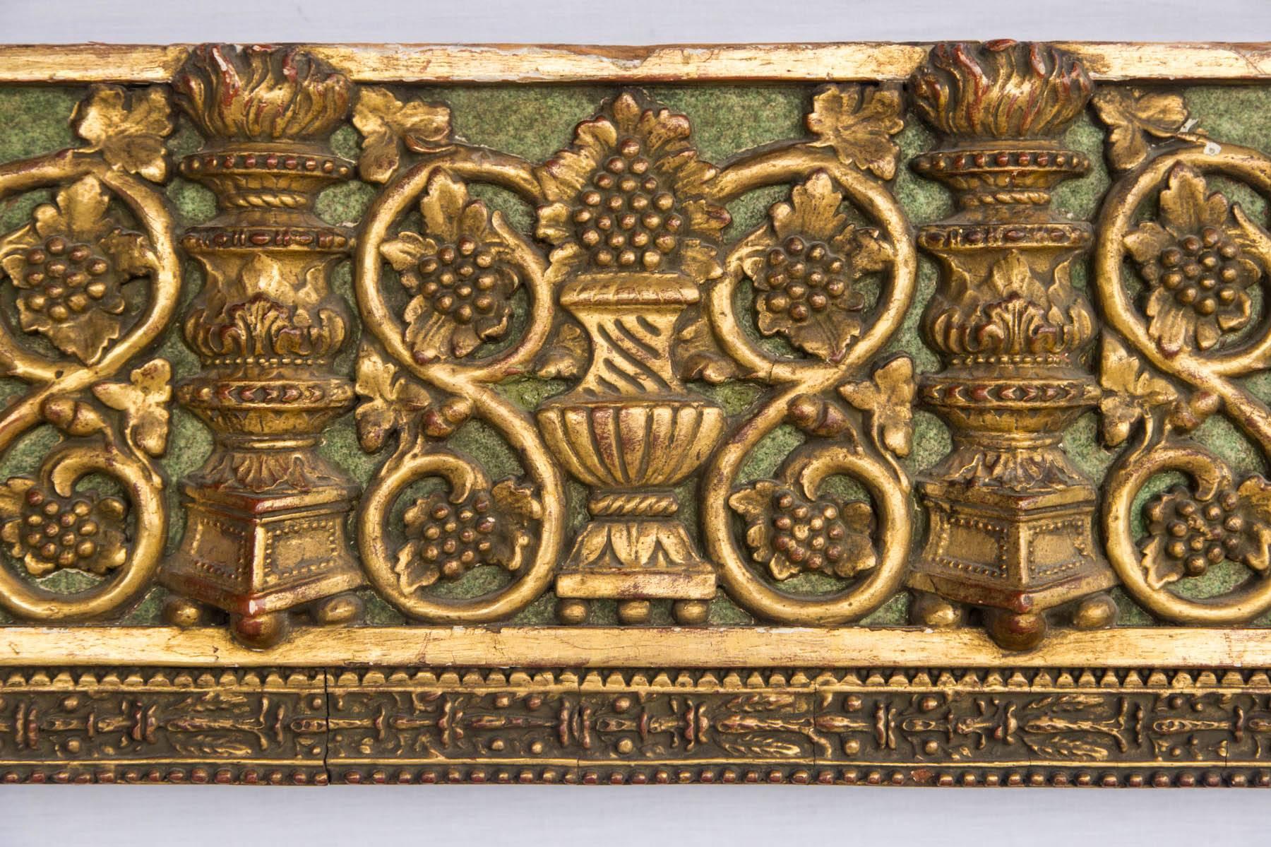 Large Renaissance Style Giltwood Carved Mirror Frame For Sale at 1stDibs