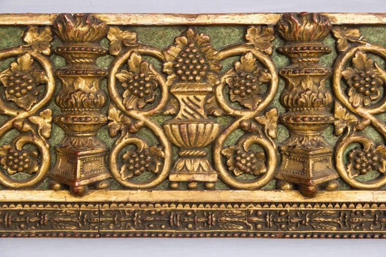 Large Renaissance Style Giltwood Carved Mirror Frame For Sale at 1stDibs