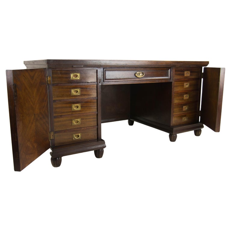 Large Representative Freestanding Writing Table, 1920s For Sale at 1stDibs