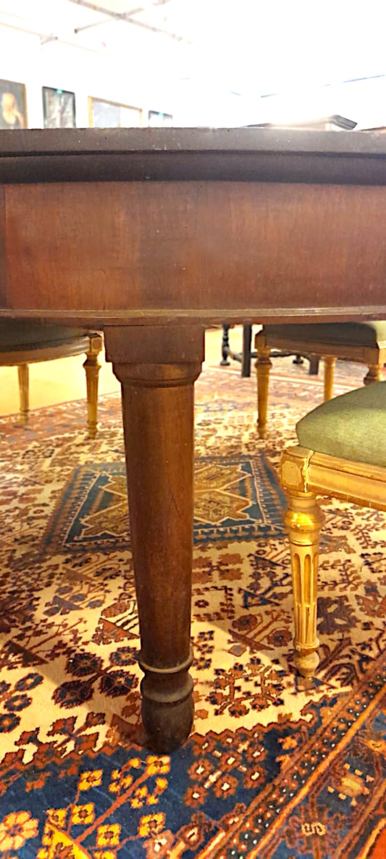 Large Round Extendable Walnut Table Charles X Period, Early 19th ...