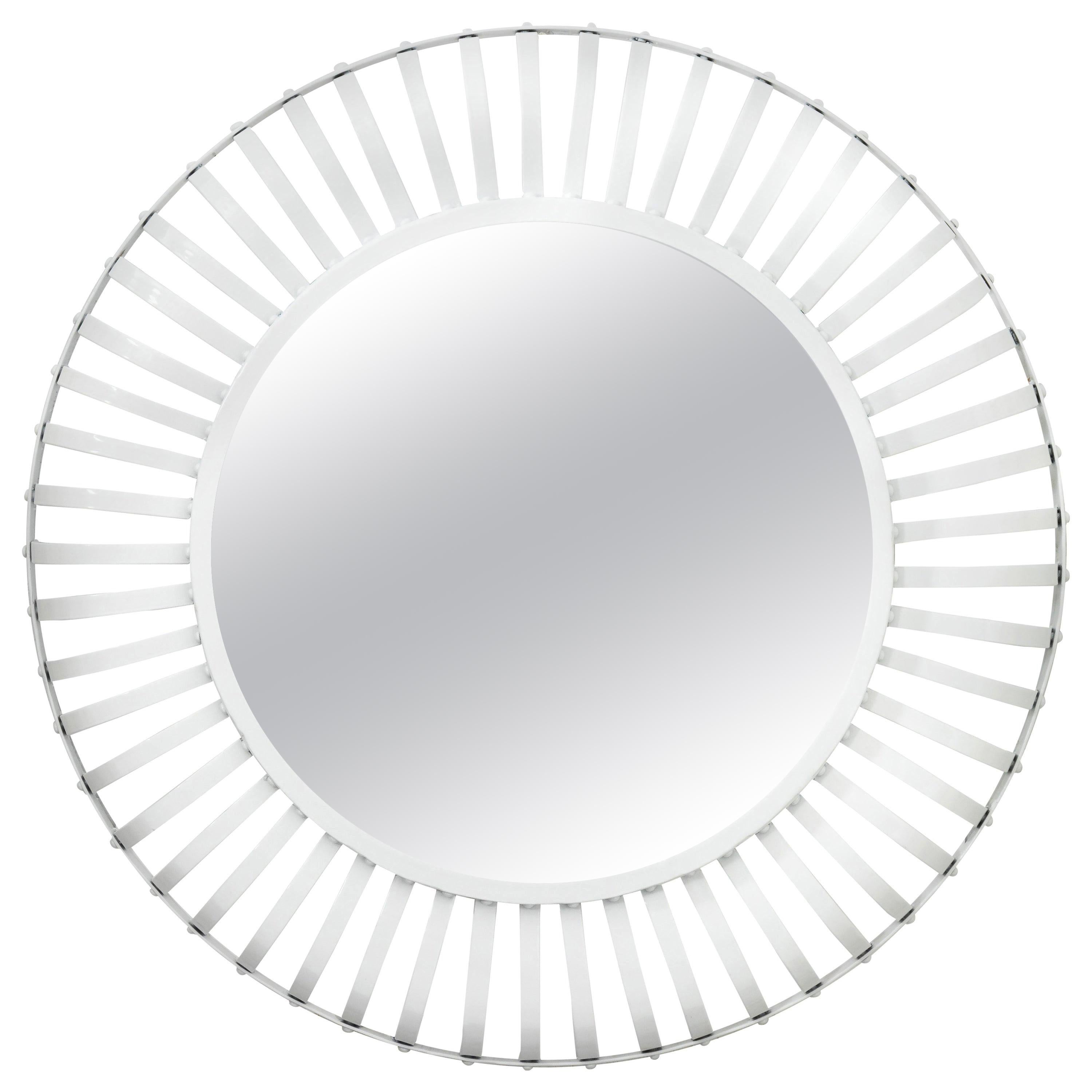 Large Industrial Cast Iron Window with Mirror, 1930s at 1stDibs