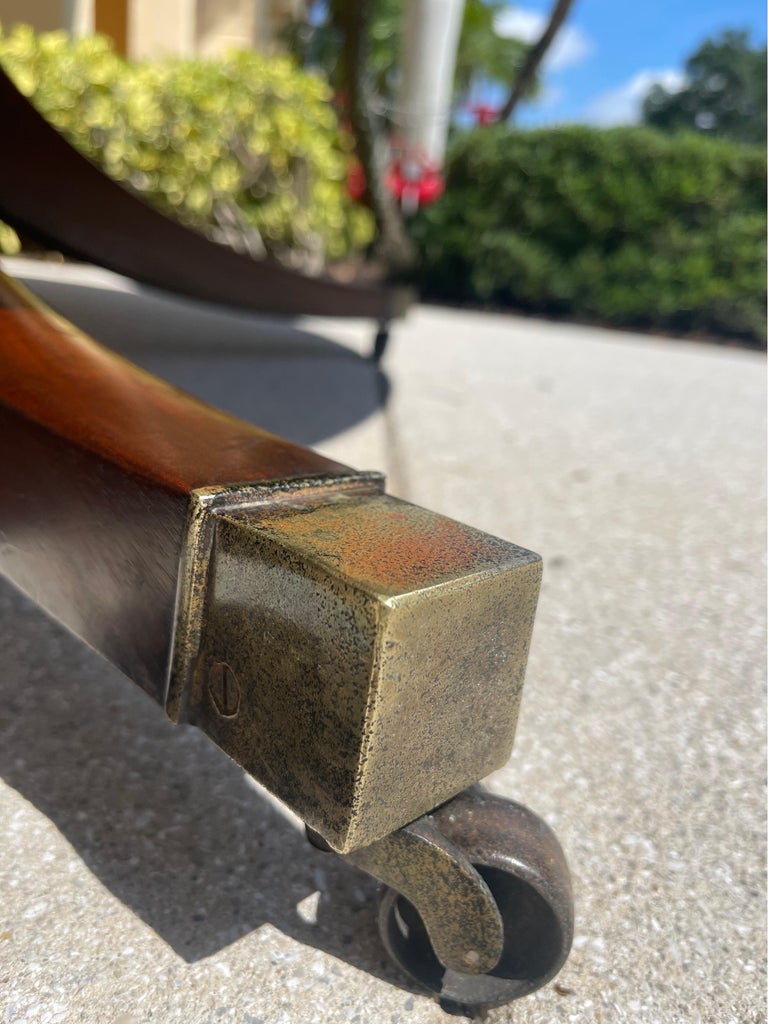 Large Round Regency Dining Table For Sale at 1stDibs