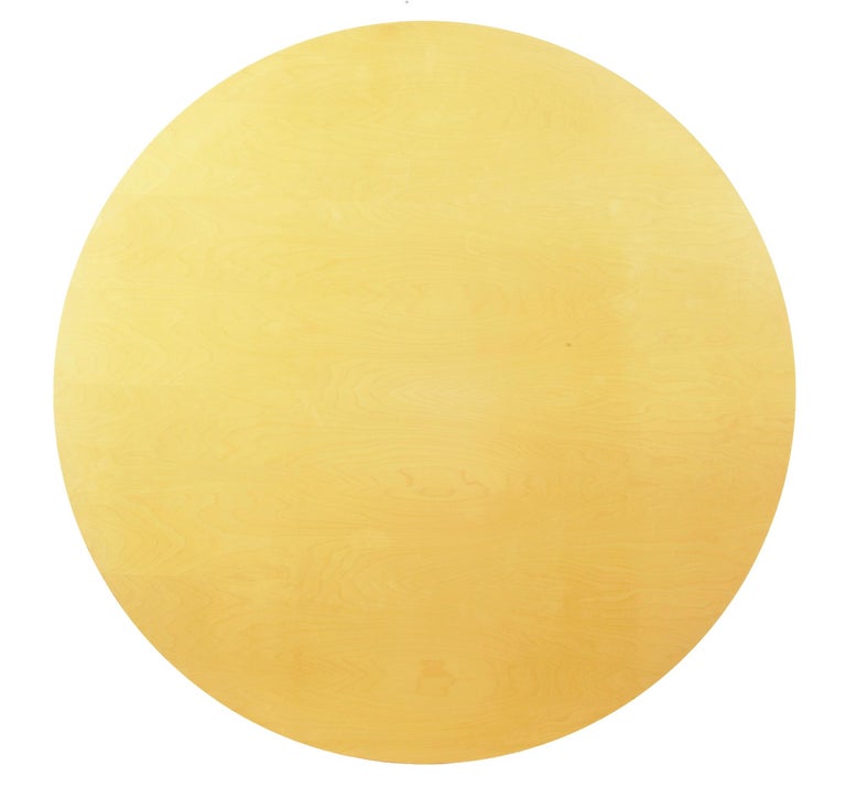 Large Round Scandinavian Bruno Mathsson Birch Dining Table For Sale at ...