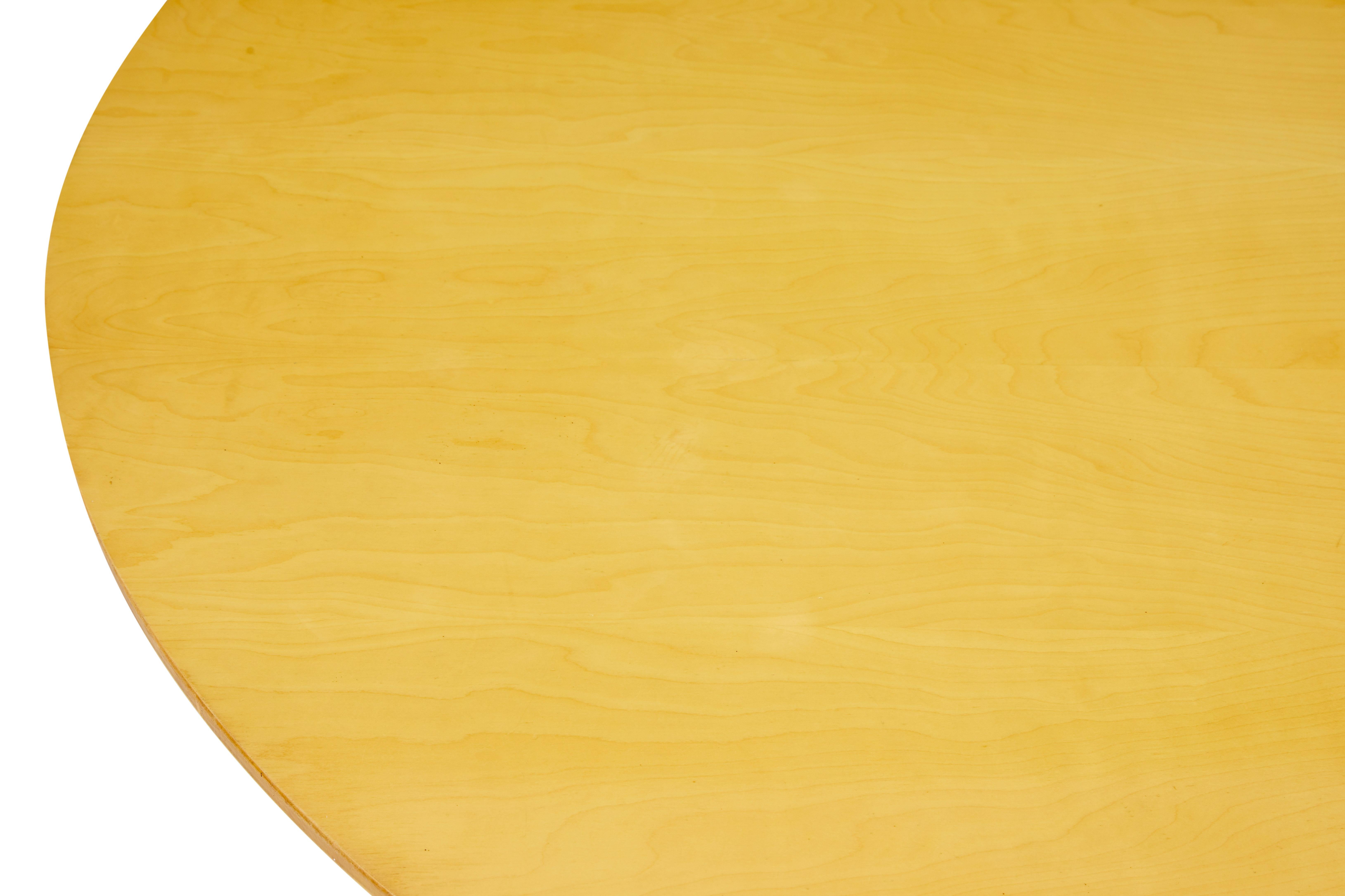 Large round Scandinavian Bruno Mathsson birch dining table For Sale at ...