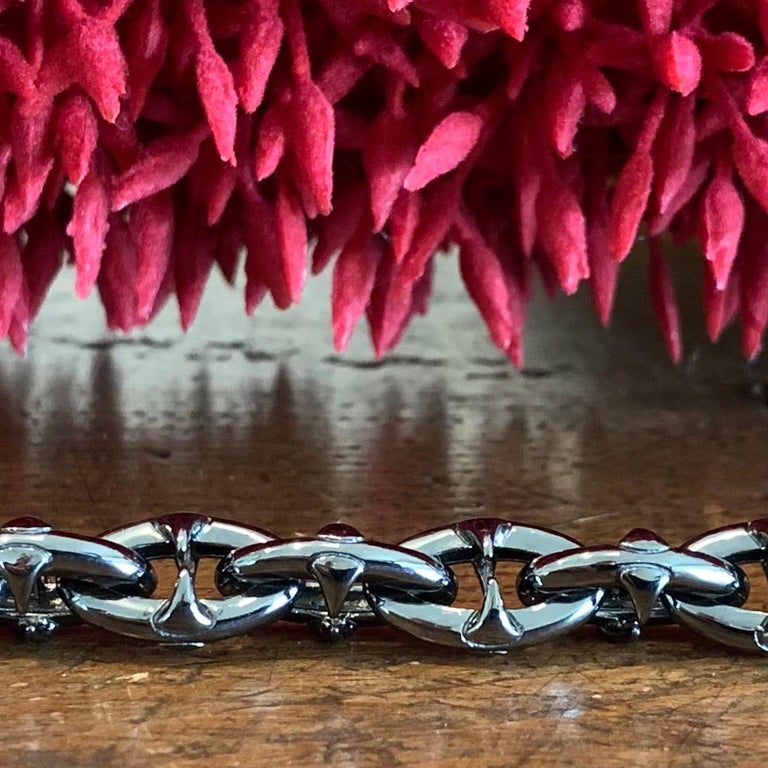Large Round Silver Necklace For Sale at 1stDibs