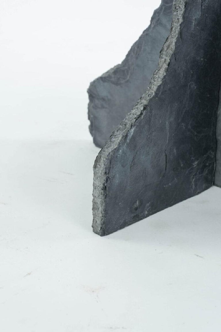 Large Round Vintage Slate Table For Sale at 1stDibs