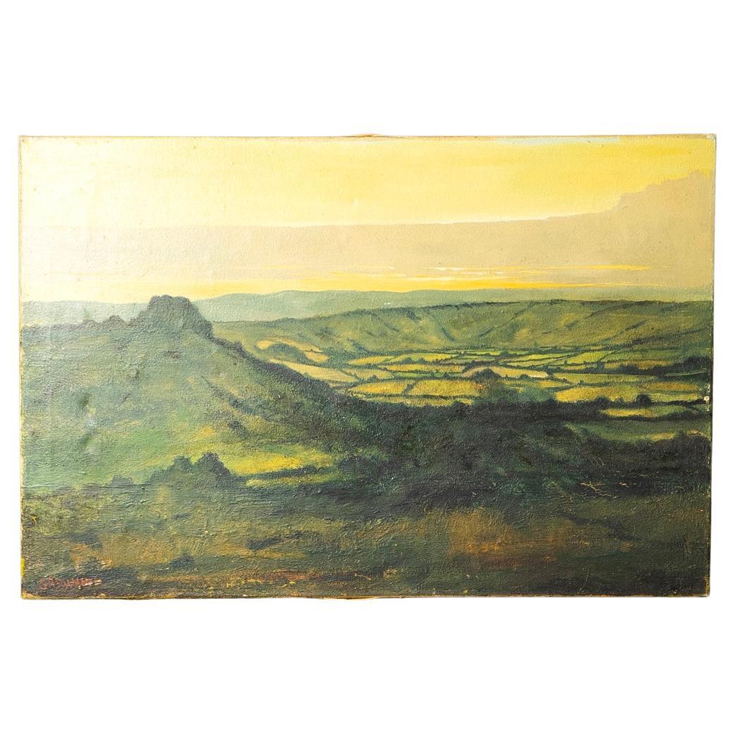 Rare Original Early 20th Century Hernando Villa Oil on Canvas at 1stDibs