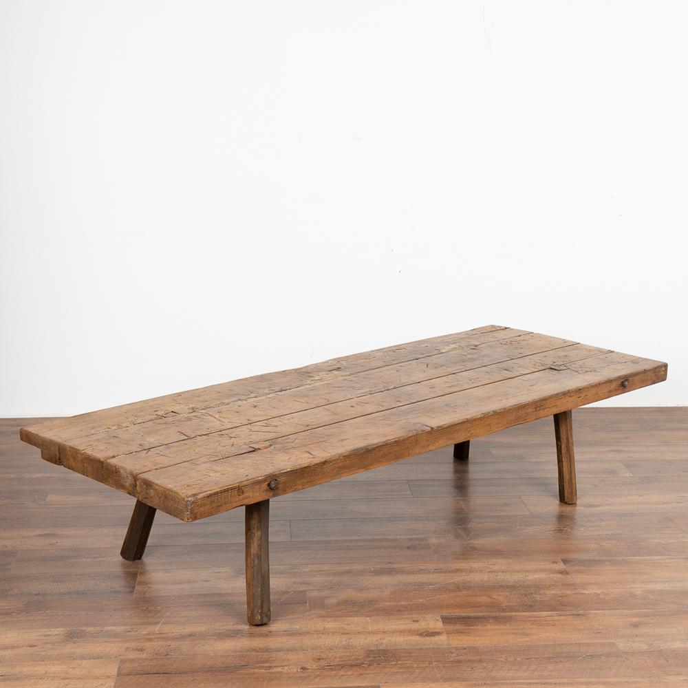 Large Rustic Coffee Table from Old Work Table, Hungary, circa 1890 at ...