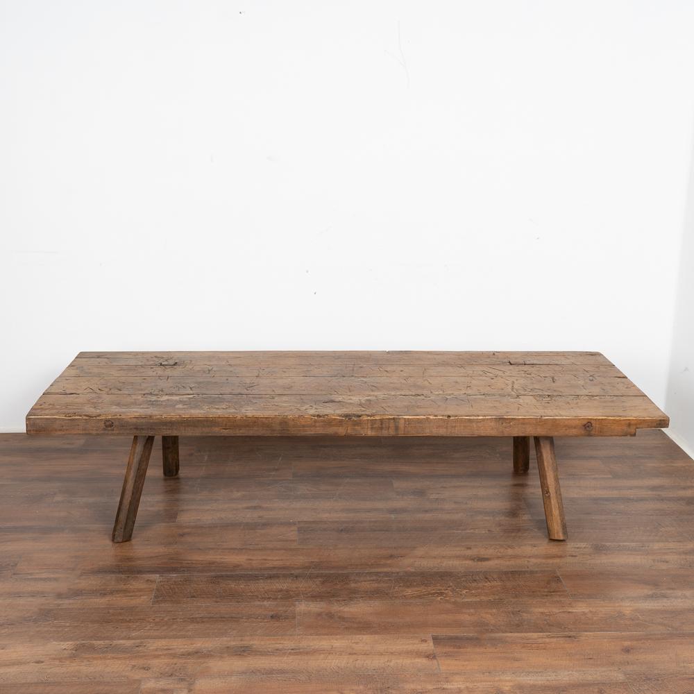 Large Rustic Coffee Table from Old Work Table, Hungary, circa 1890 at ...