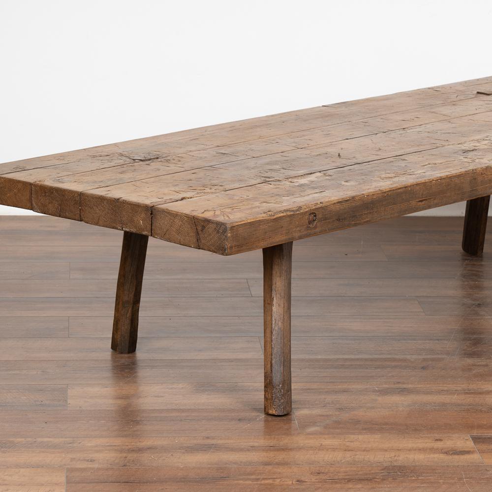 Large Rustic Coffee Table from Old Work Table, Hungary, circa 1890 at ...