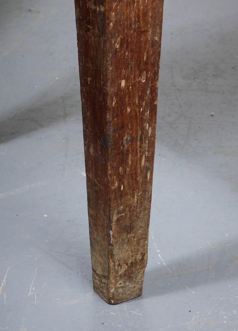 Large Rustic Oak Work Table, France, 19th Century For Sale at 1stDibs